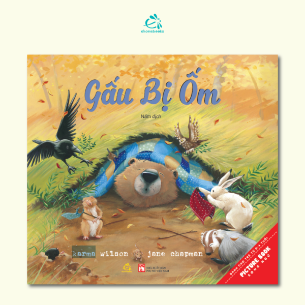Sách Tranh Song Ngữ - Gấu Bị Ốm | Quảng Văn